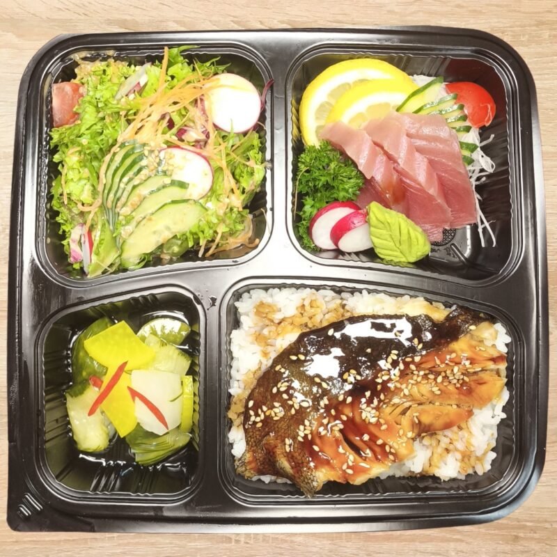 Black Cod Teriyaki with Sashimi Bento Set – Oosterbay